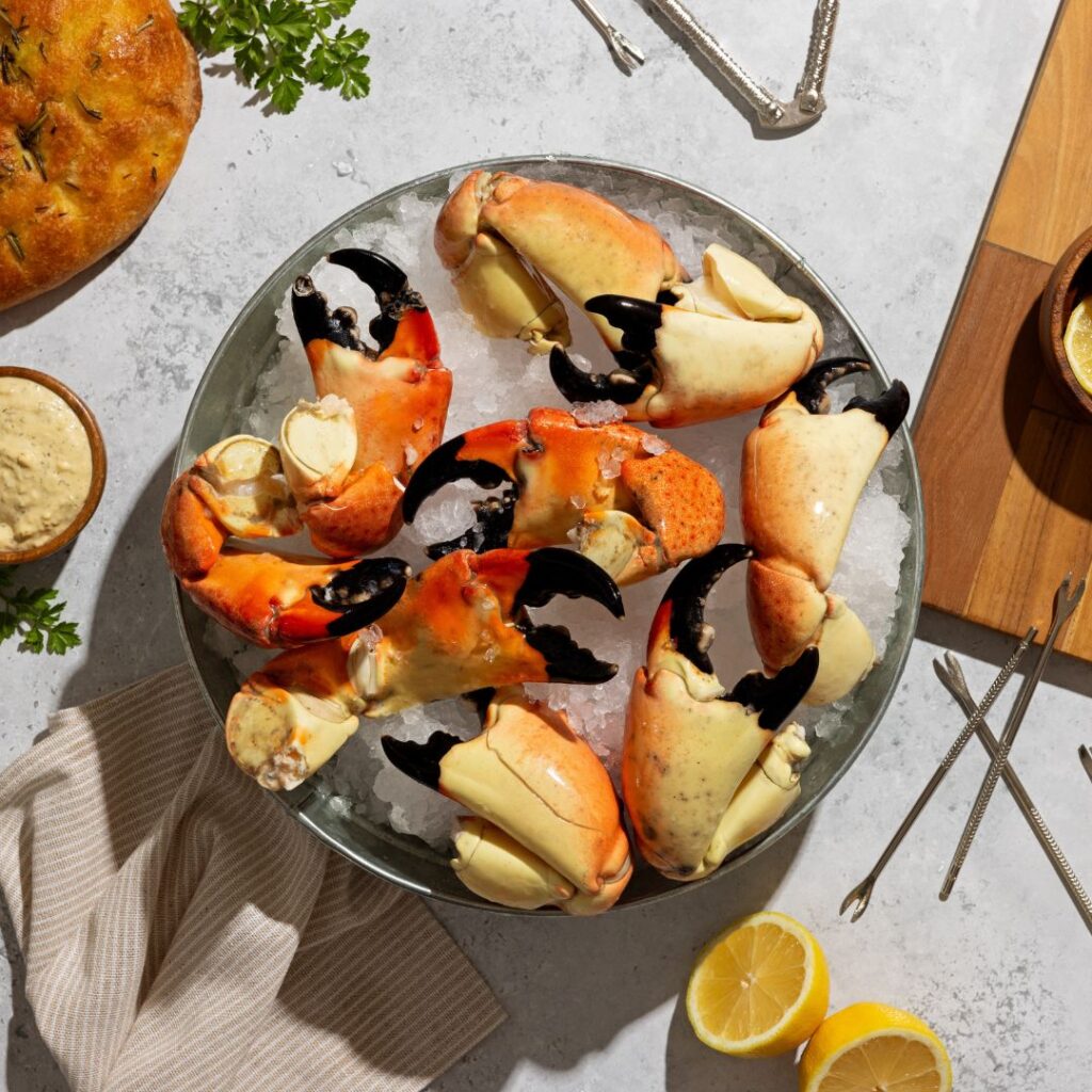 JUMBO STONE CRABS - The Golden Hog - Key Biscayne FL